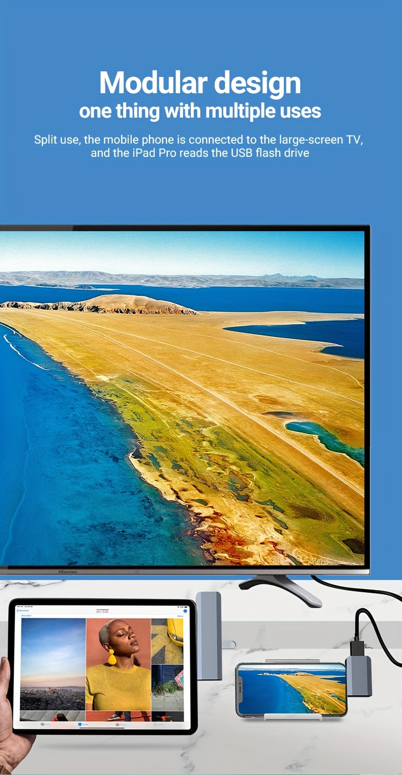 1 Magnetic Hub Usb c Modular Docking Station Dual Monitor - Temu Armenia