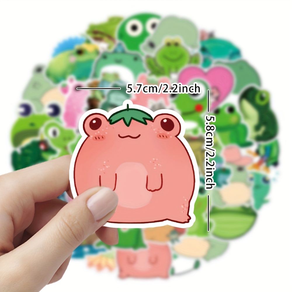 cute frogs stickers water bottle laptop colorful hat magic - Temu Australia