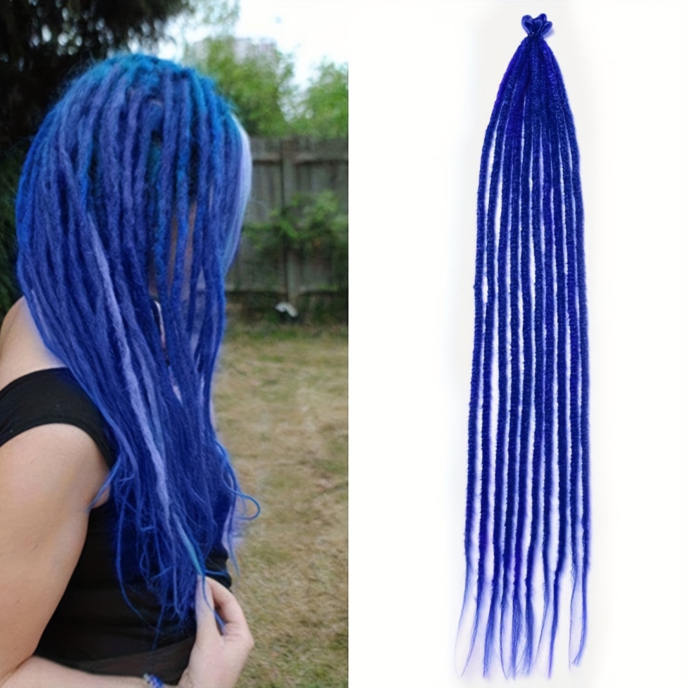 Se Purple Synthetic Dreadlock Extensions Thin Soft - Temu United Kingdom
