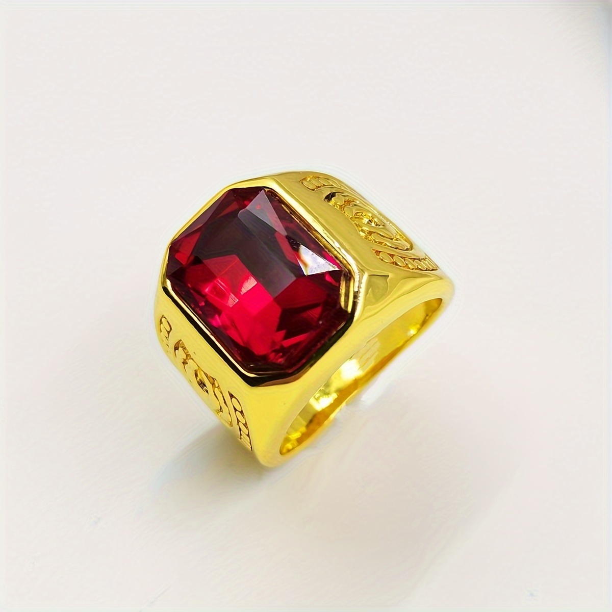 Fashion Alloy Men's Hip hop Punk Retro Black Alloy Ring - Temu Ireland