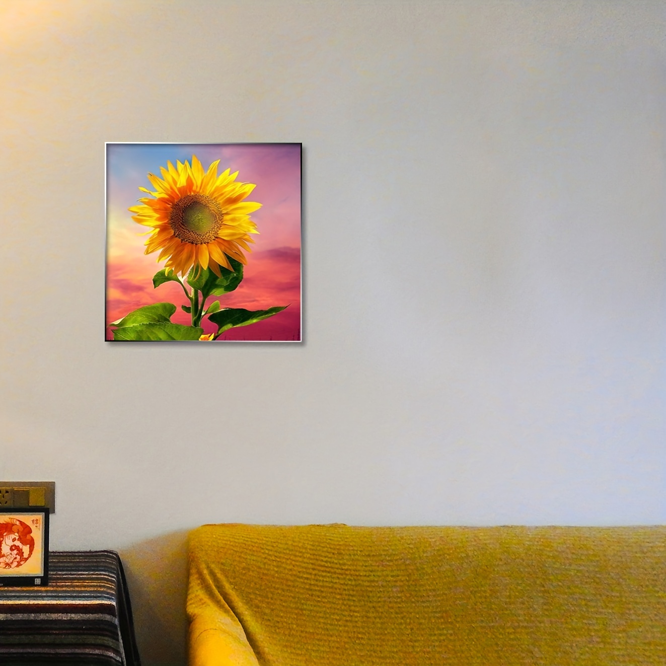 5d Full Square Rhinestone Diamond Painting Diy Sunflower - Temu United ...