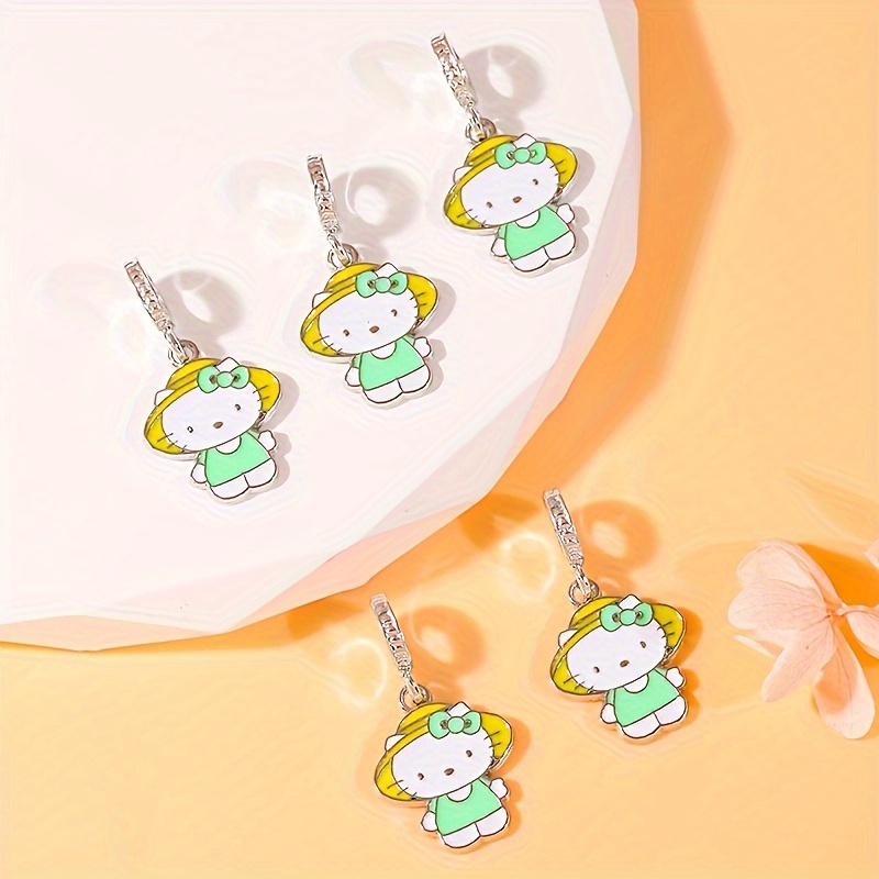 Cat Pendants Diy Cartoon Anime Alloy Hole - Temu United Kingdom