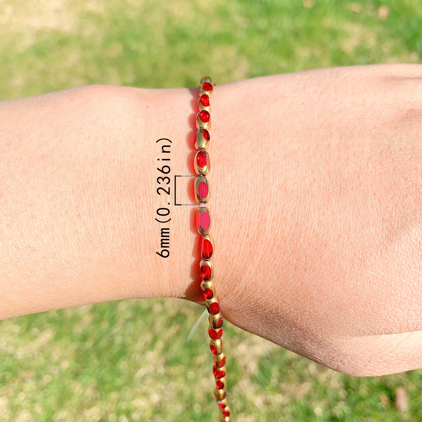 Boutique Red Artificial Crystal Golden Plated Edge Cut Glass - Temu New ...