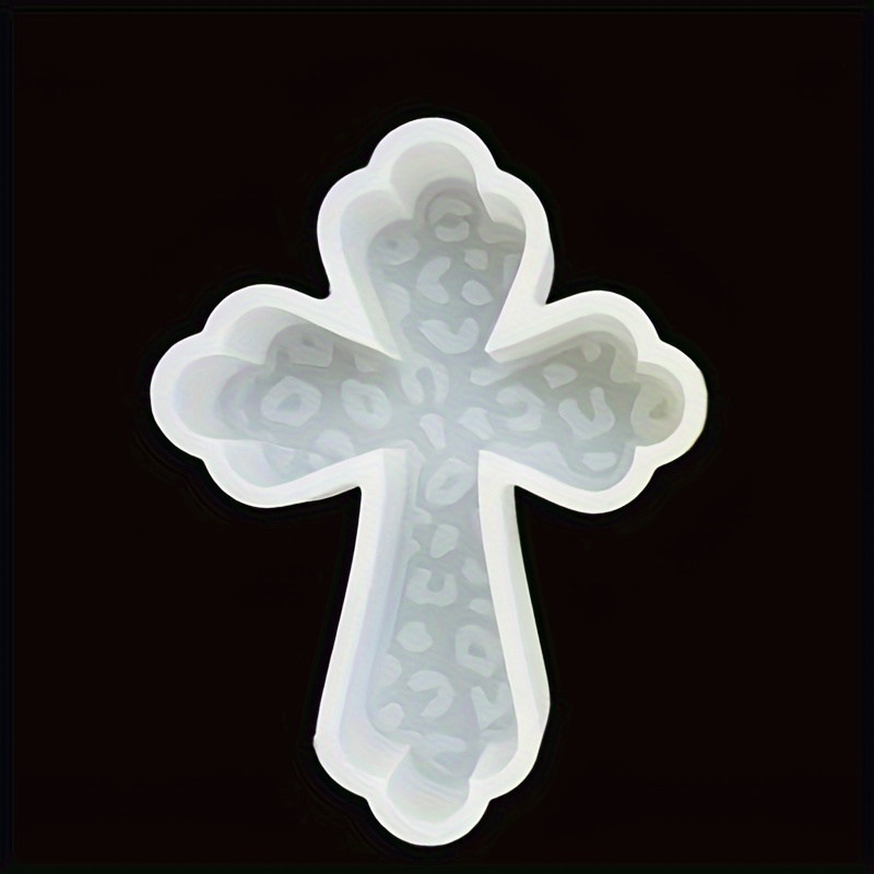 Leopard Print Faith Cross Pendant Car Freshie Silicone Mold - Temu ...