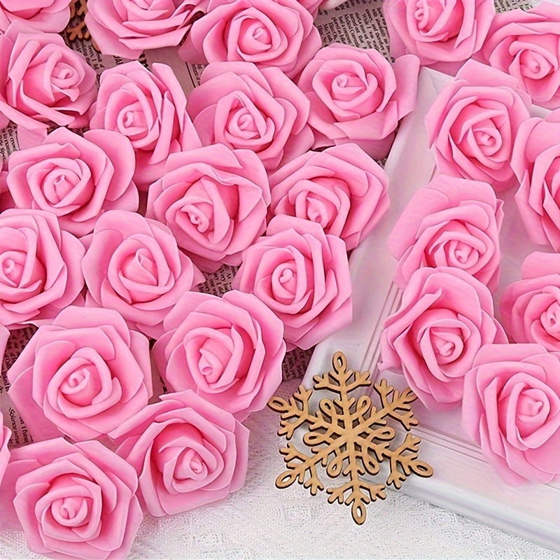 Artificial Rose Flower Heads Roses Artificial Flower Rose - Temu