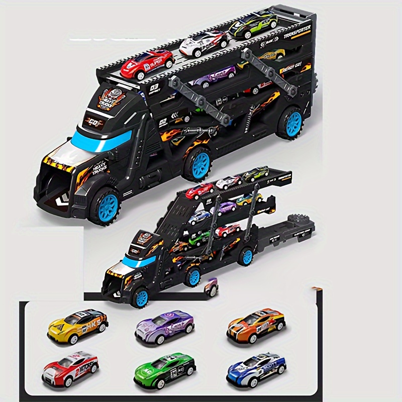 Deformation Children's Folding Ejection Toy Car Cabinet - Temu Australia