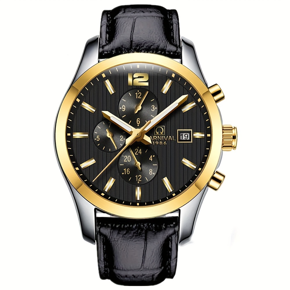 Carnival Fully Automatic Mechanical Watch Multifunctional Luminous ...