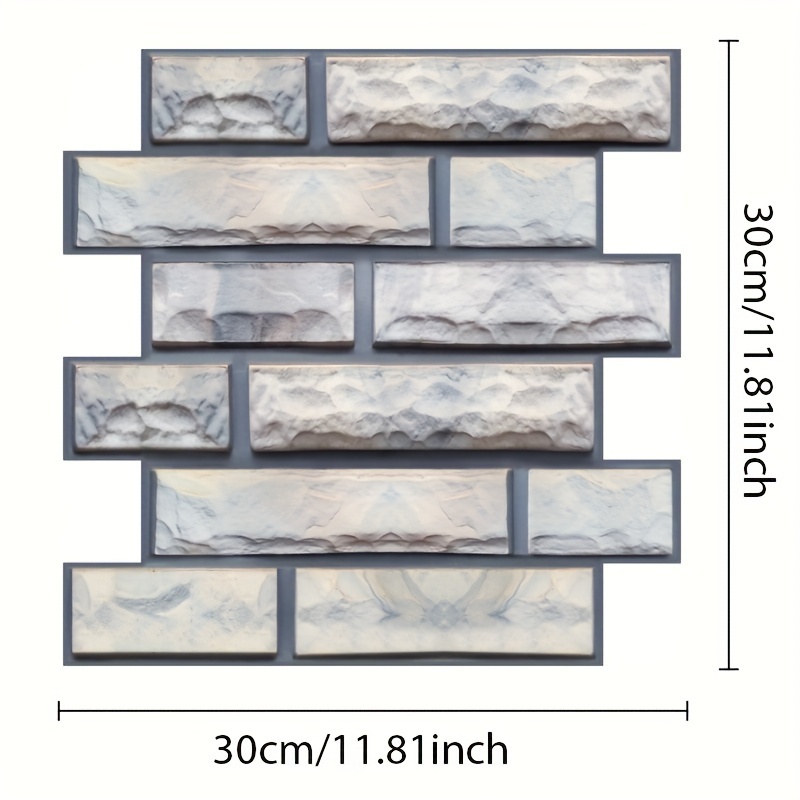 3d Imitation Brick Stone Pattern Wall Sticker Waterproof - Temu United ...