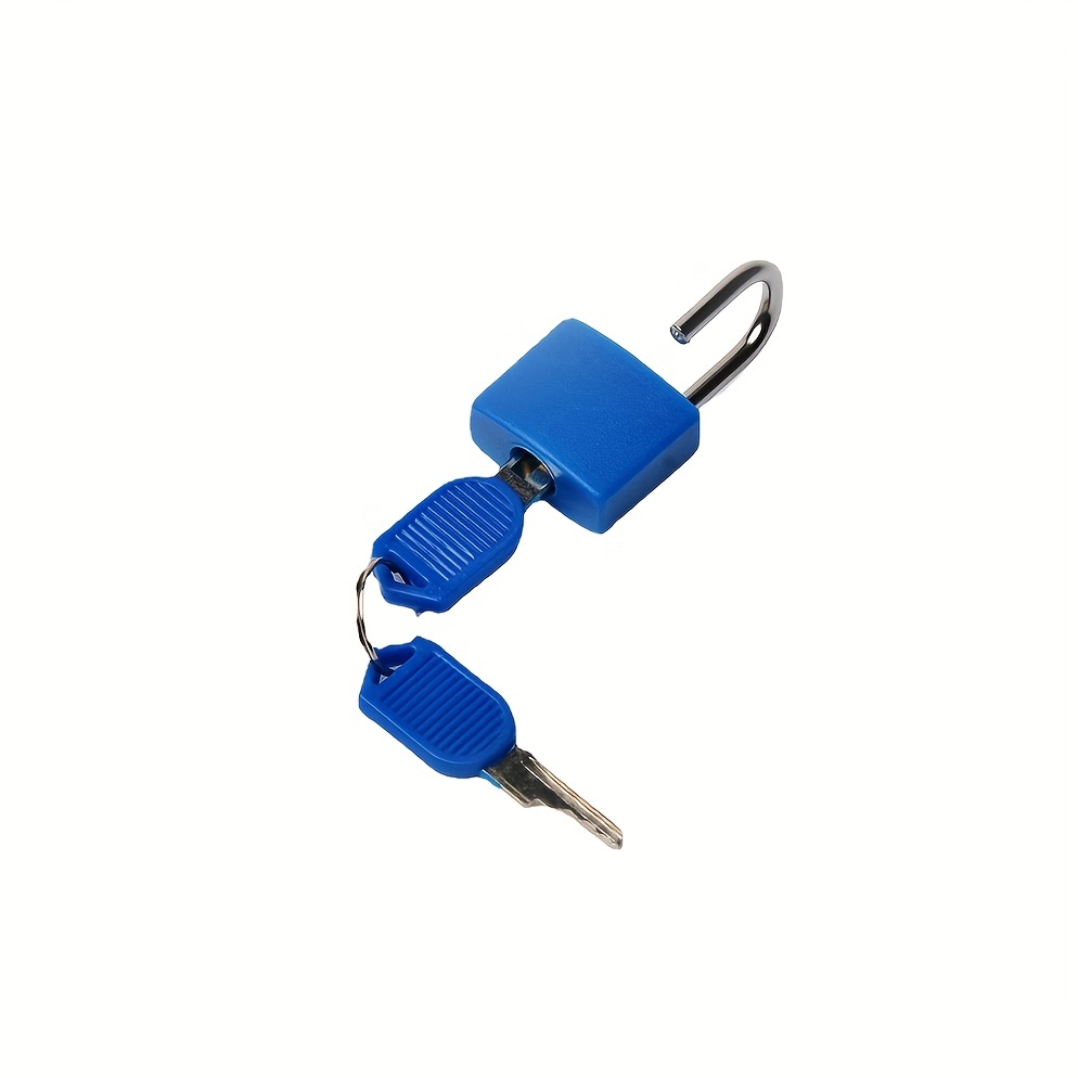 Color Small Lock Plastic Padlock Luggage Bags Cupboard Door - Temu