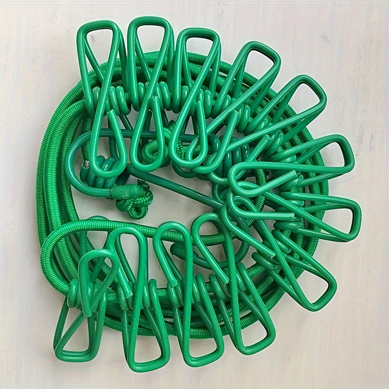 Portable Outdoor Clothesline 12 Clip Beach Windproof - Temu New Zealand