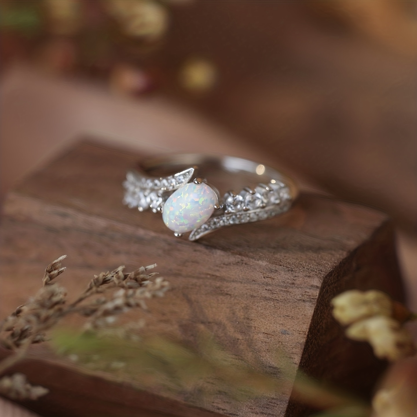 Men's Oval Opal Ring Stylish 925 Sterling Silver Ring Daily - Temu ...