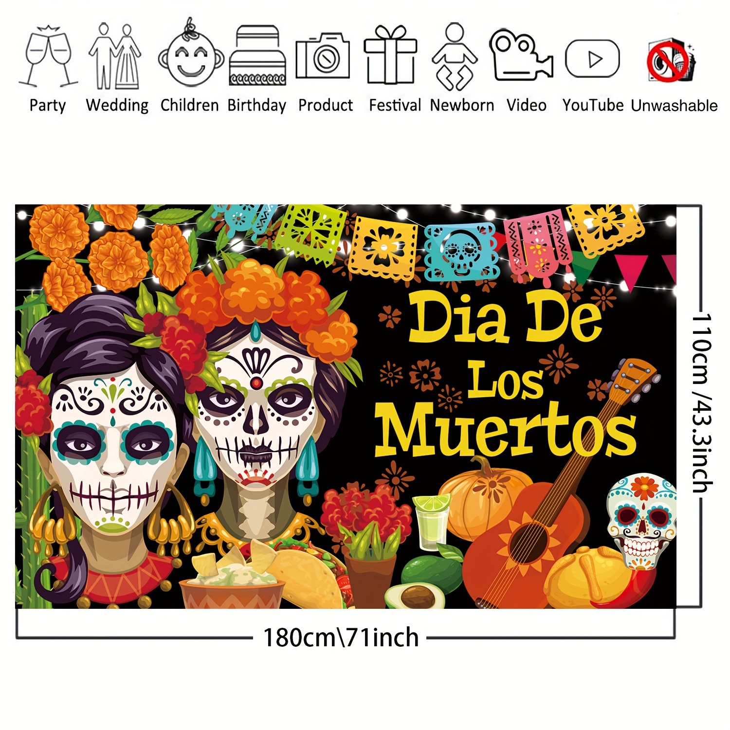 Dia De Los Muertos Wedding Clipart