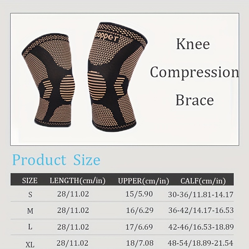 Order A Size Compression Knee Sleeve Brace Adjustable - Temu United ...