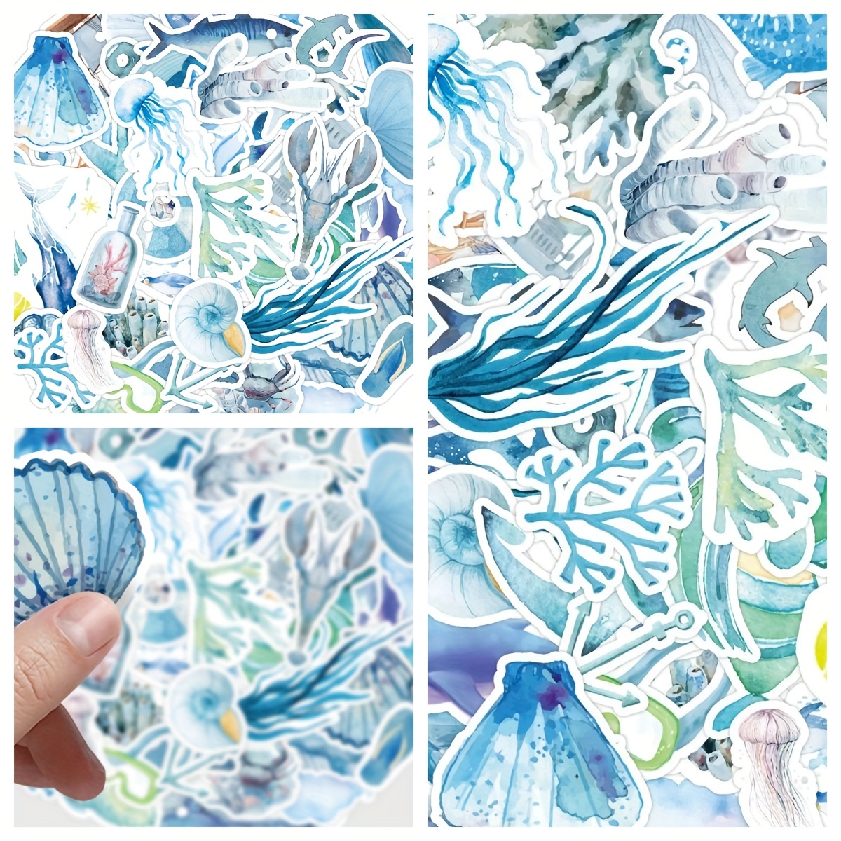 Watercolor Ocean Graffiti Series Mobile Phone Case Graffiti Stickers ...