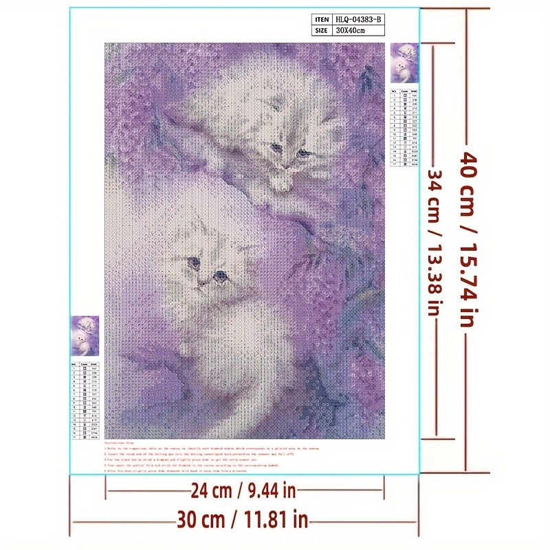 1pc DIY Diamond Painting Cross Stitch Dierenkat Woonkamer - Temu Belgium
