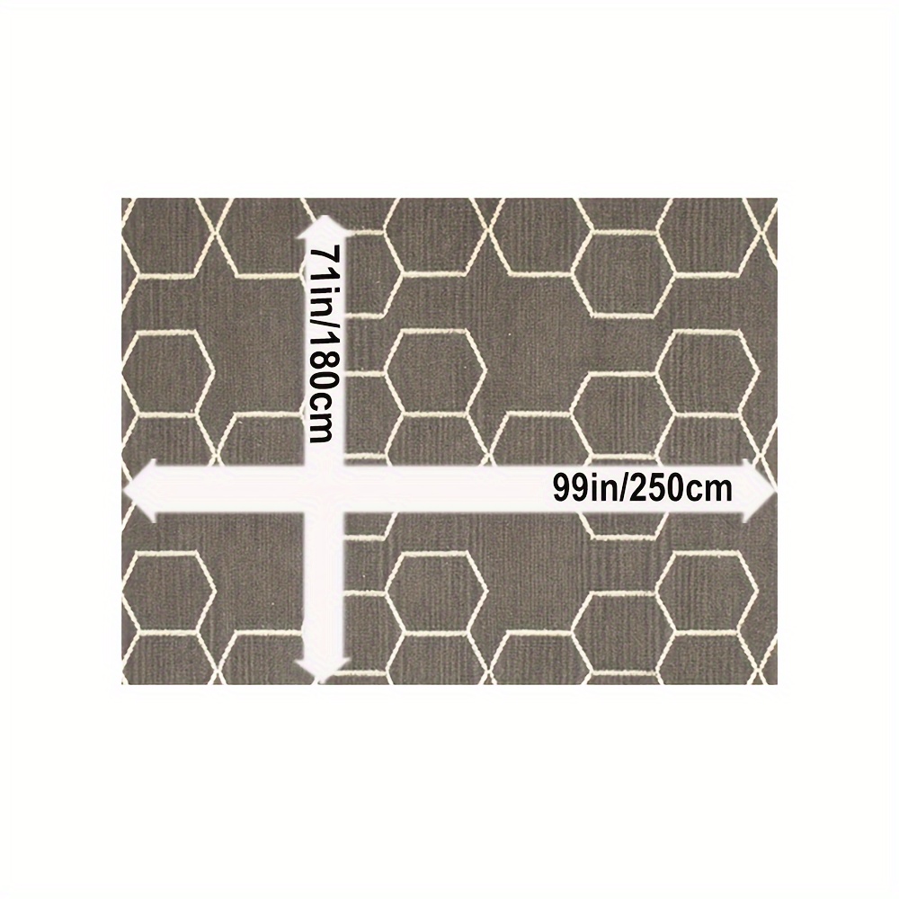 Minimalist Style Area Rug Creative Honeycomb Design Patio - Temu New ...
