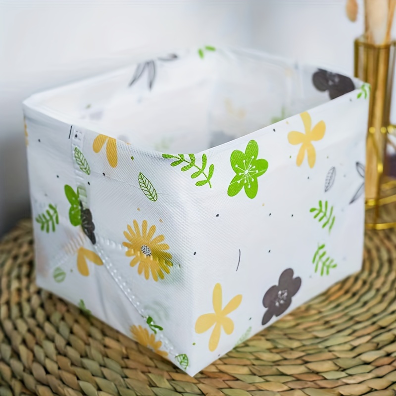 Fabric Storage Basket Printed Desktop Storage Basket - Temu Ireland