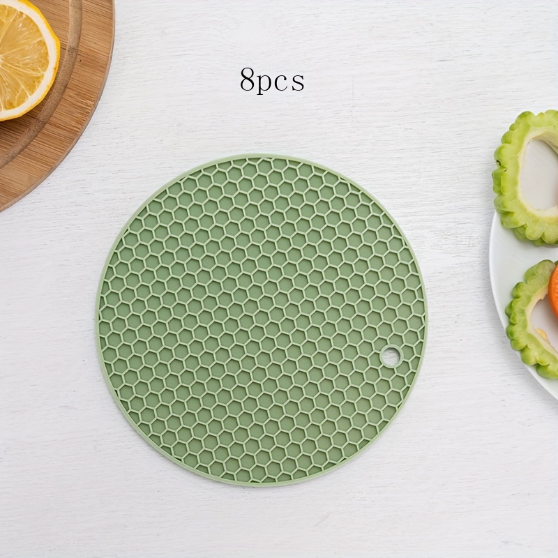 Silicone Placemat, Honeycomb Silicone Meal Pad, Anti Scalding And Anti ...