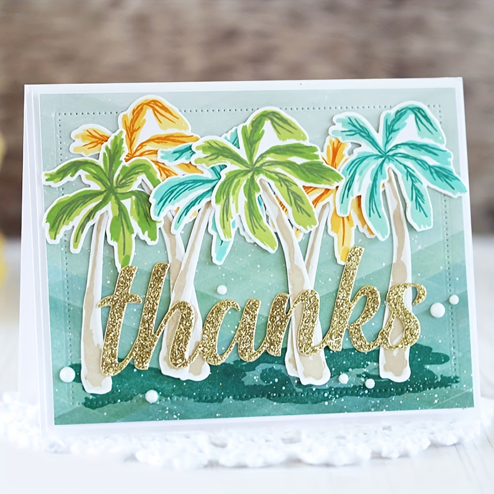 beach pattern stamp cutting dies set diy - {region_name}