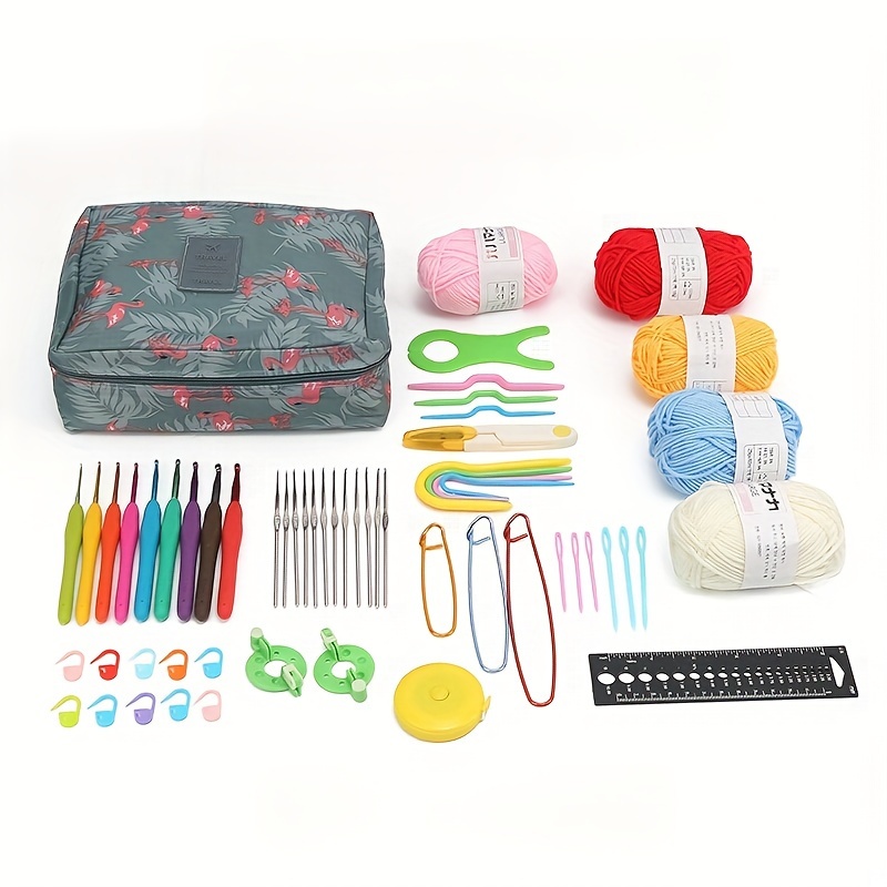 Wool Crochet Starter Combination Set Novice Beginner Diy - Temu United ...
