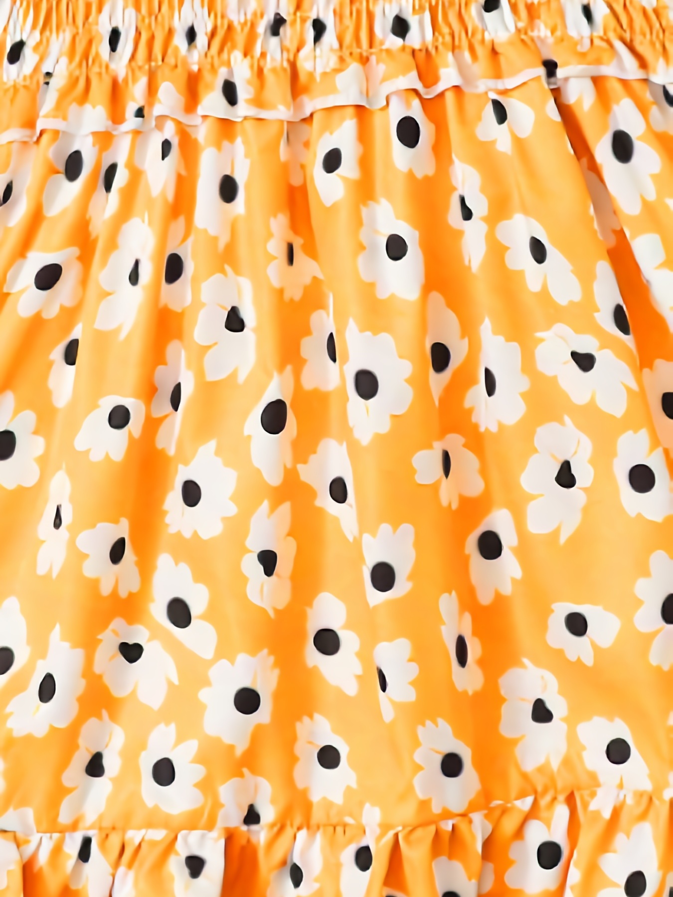 sweet casual little girls sleeveless shirred floral print - Temu New ...