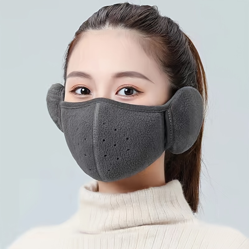 Unisex Face Mask 1 Ear Warmer Face Covering Coldproof Face - Temu Australia