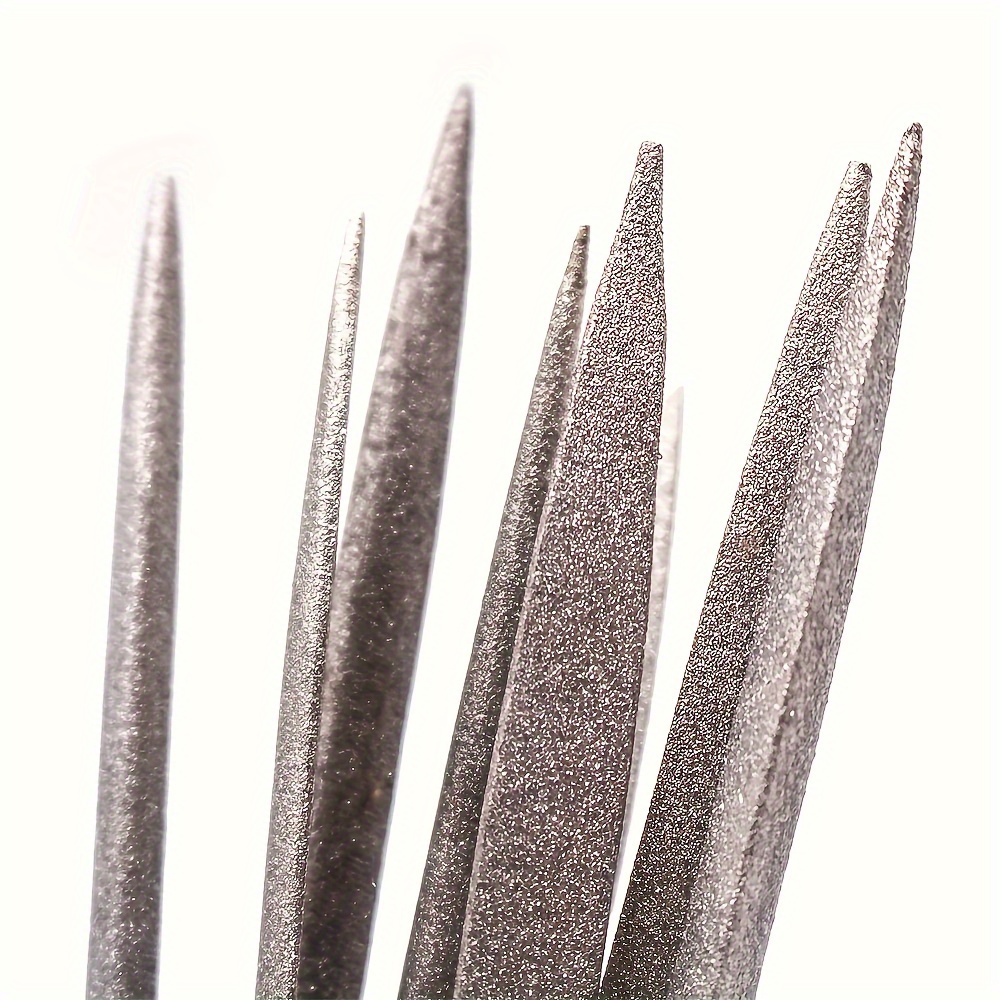 High Temperature Tempered Diamond File Set Flat File Round - Temu Denmark
