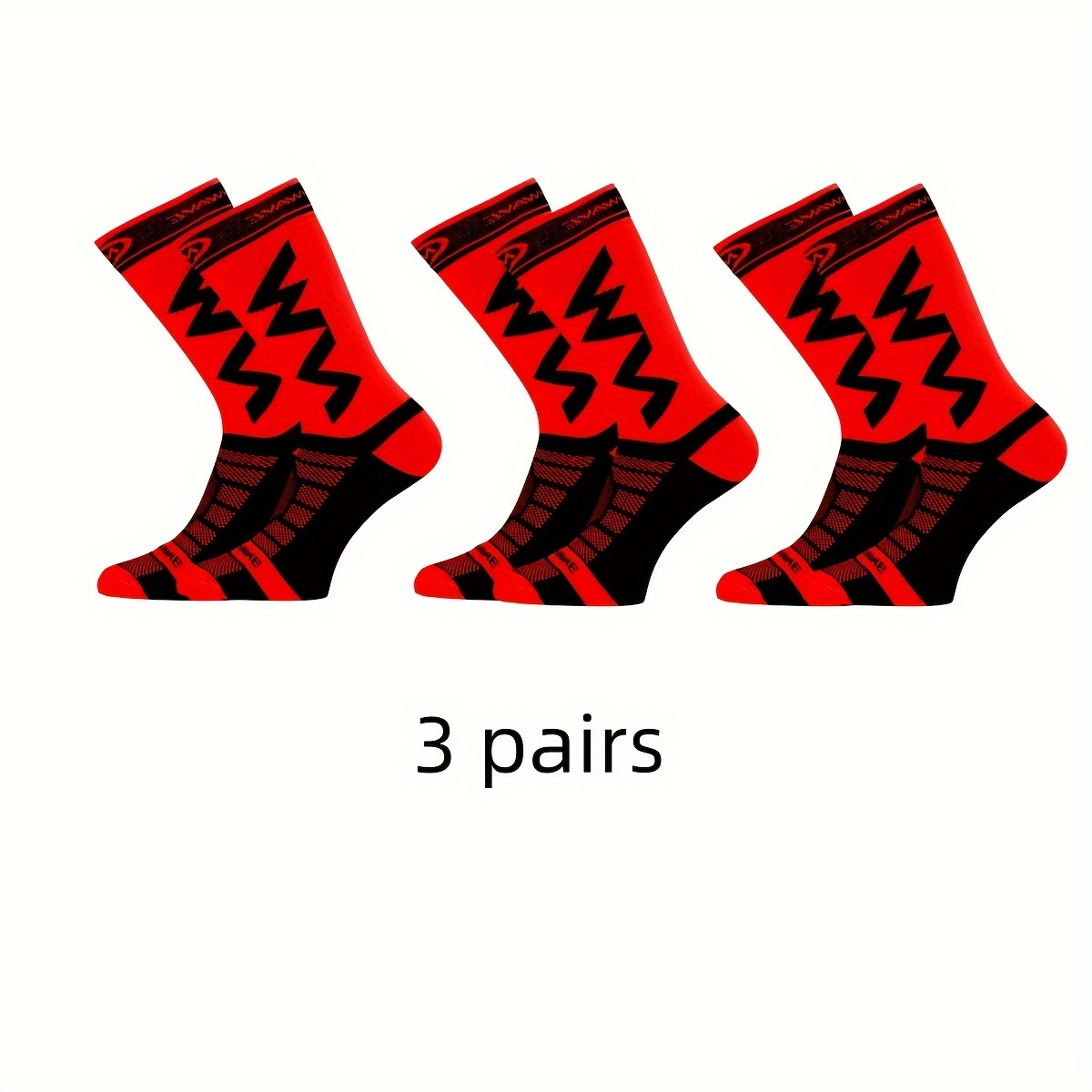 Men's Crew Sport Socks Non Slip Shock Absorption Nylon - Temu Portugal