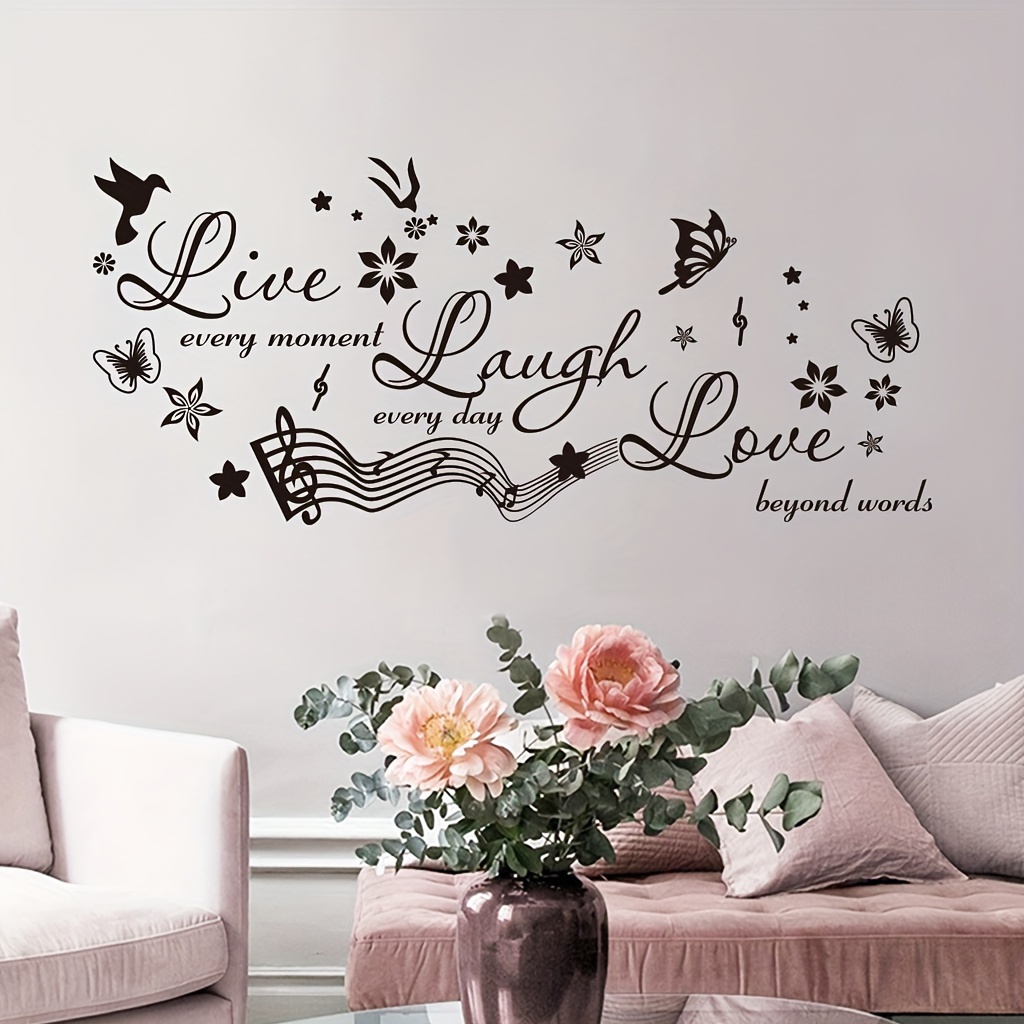 Creative Wall Sticker Family Inspirational Quote Self - Temu United Kingdom