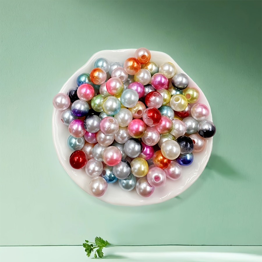 Fashion Charm Magic Gradient Straight Hole Acrylic Round - Temu United ...