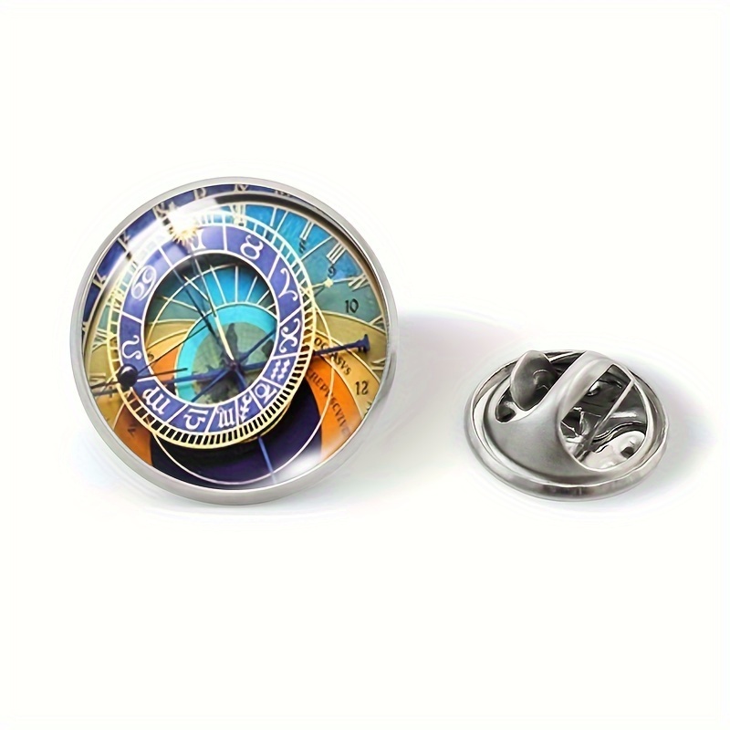 Retro Astrology Clock Constellation Clock Patterns Glass - Temu United ...
