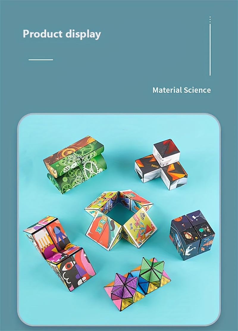 3d Geometric Changeable Magic Cube Anti Stress Decompressing - Temu
