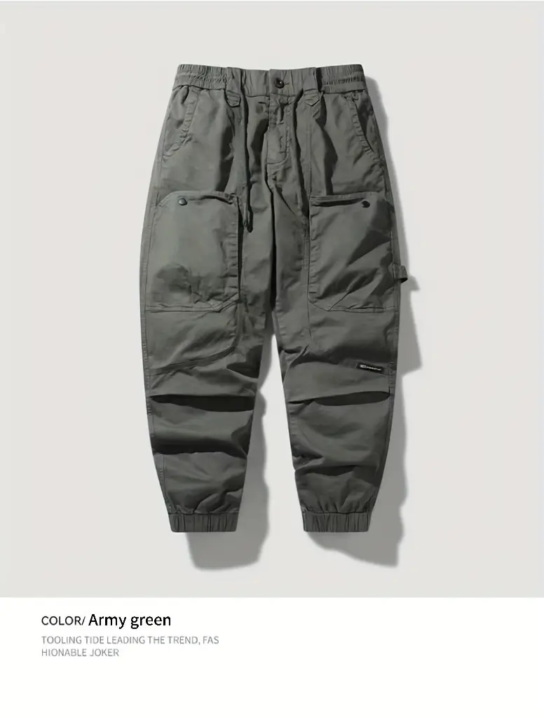 Mens Stylish Comfy Solid Joggers Pockets Active Breathable Temu