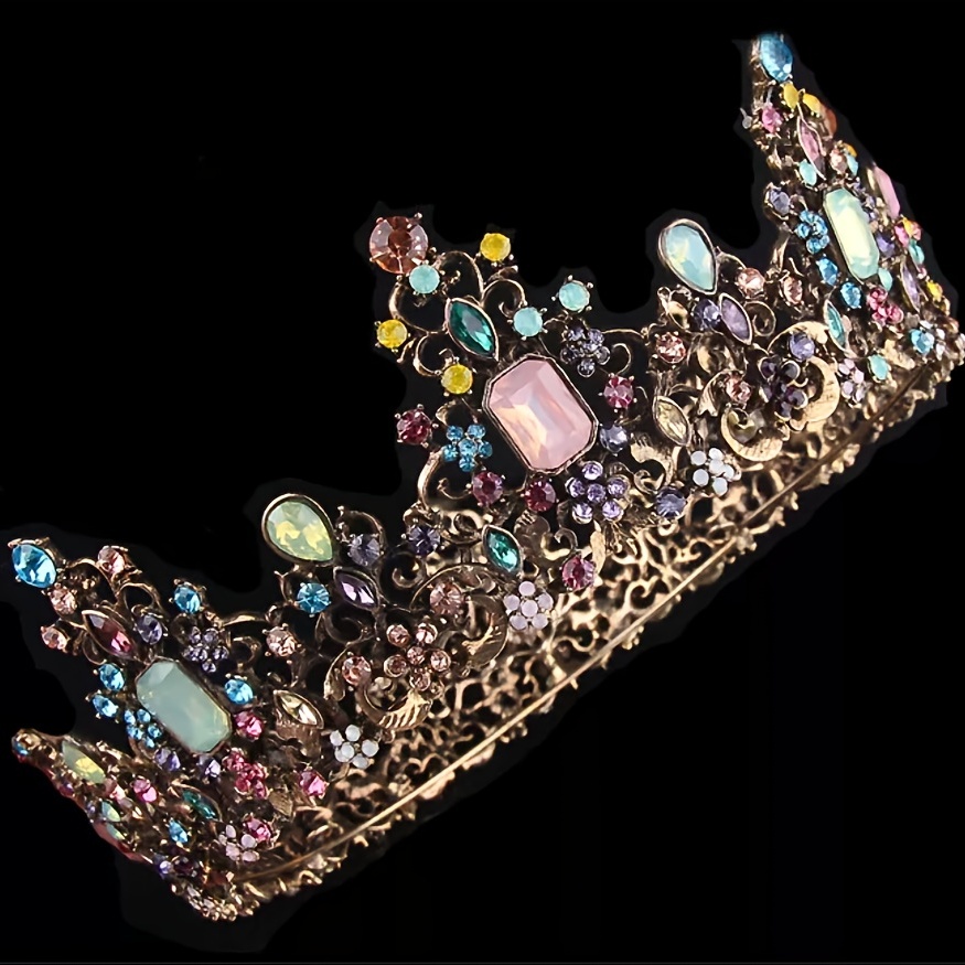 Girls Vintage Queen Tiaras Crowns Princess Crown Birthday - Temu