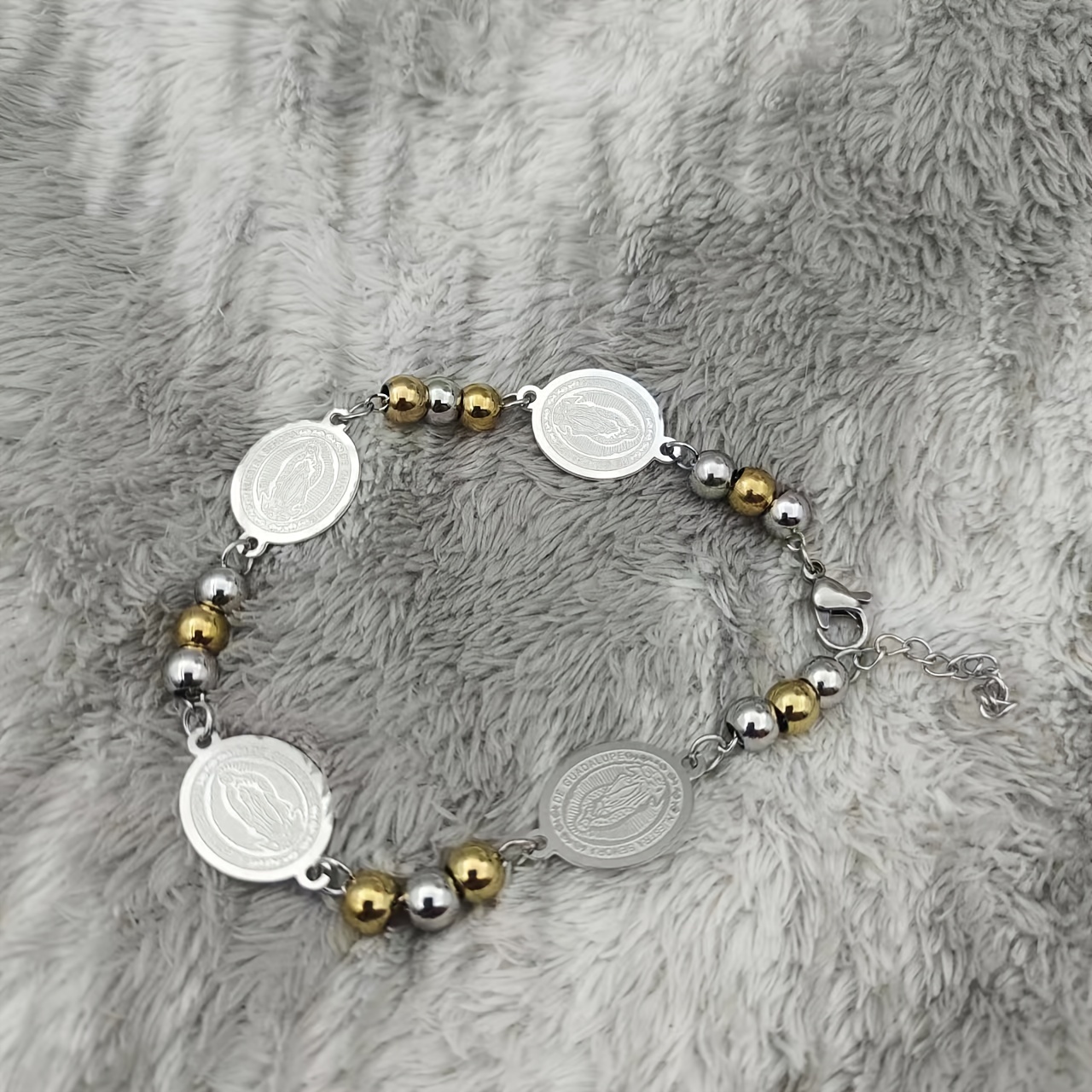 Cross Border Minimalist Titanium Steel Electroplated Beaded - Temu Ireland