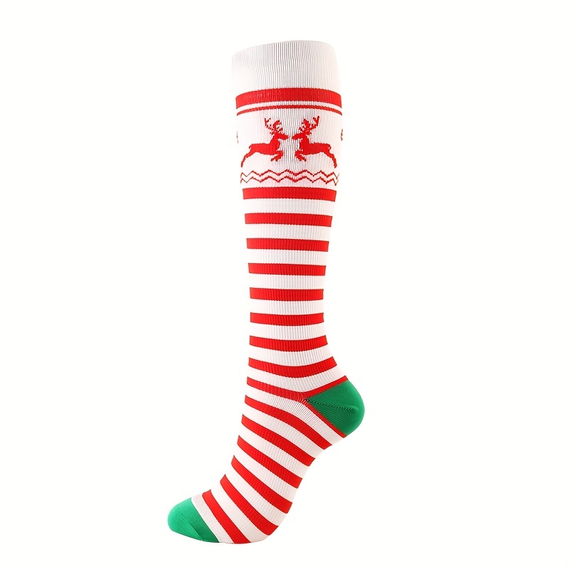 Creative Christmas Compression Socks Novelty Christmas - Temu Australia