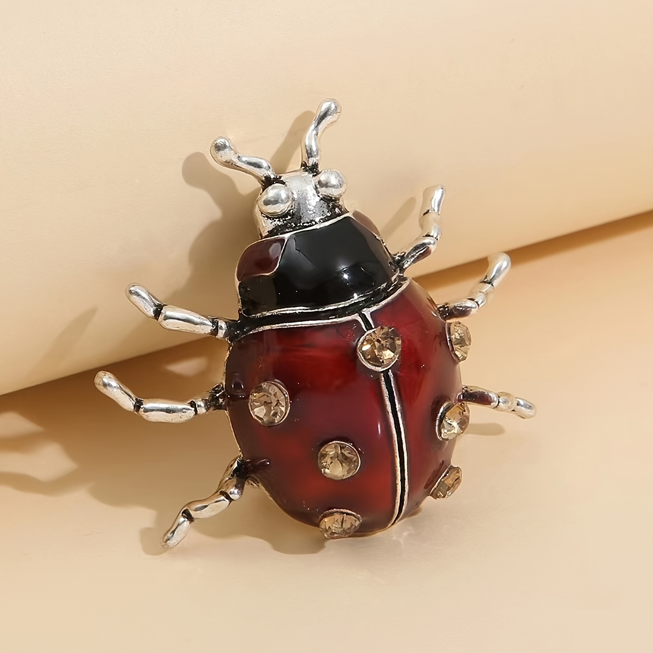 Seven star Ladybug Badge Enamel Brooch Vintage Artificial - Temu Ireland