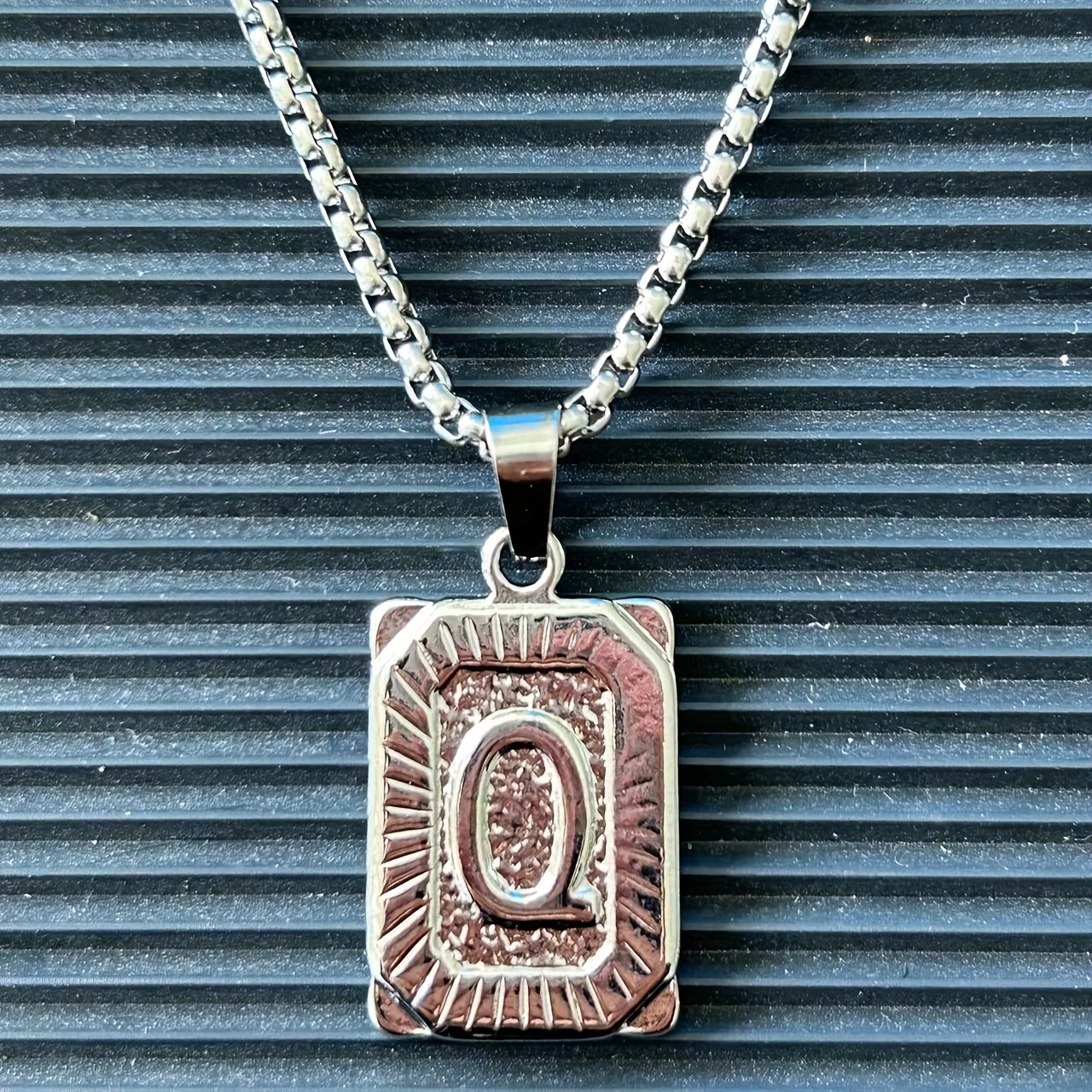 Initial Letter Pendant Necklace Name Necklace 18k Plated A Z - Temu ...