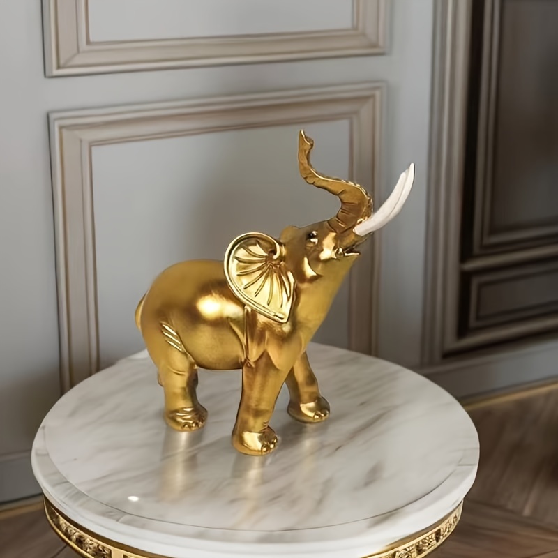 Light Luxury Creative Elephant Resin Statue Decoration Home - Temu