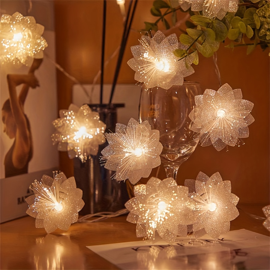 New / 10leds Fiber Optic Fairy Light Battery operated - Temu Australia