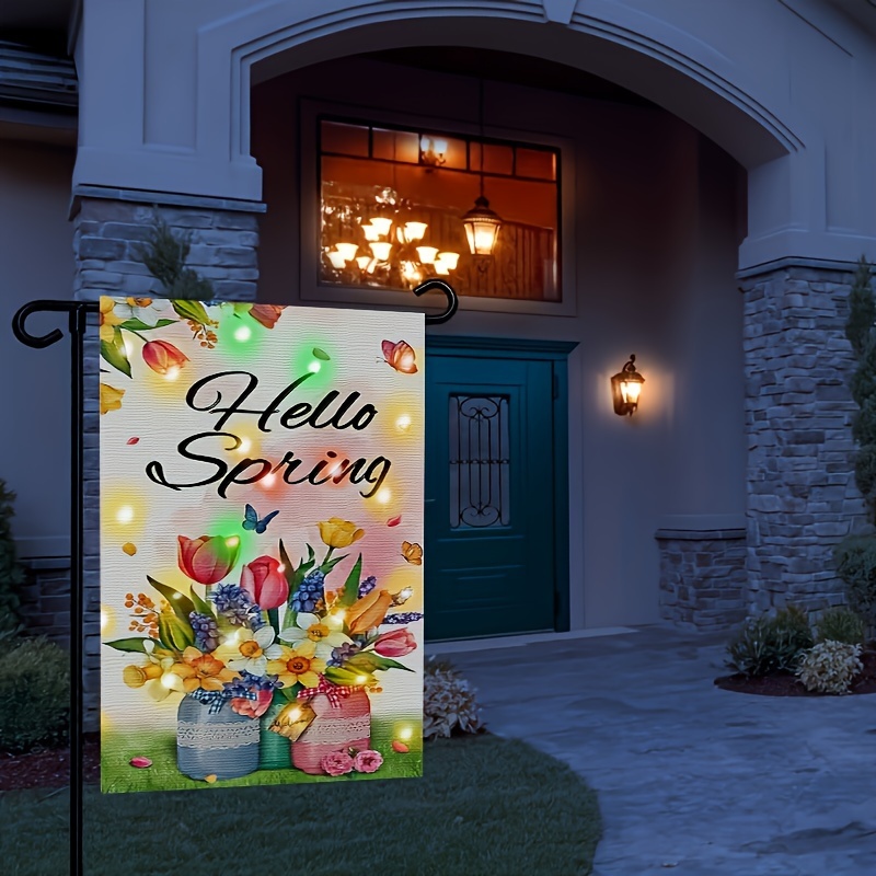 Spring Garden Flag Family Sweet Courtyard Flag Vertical - Temu Australia