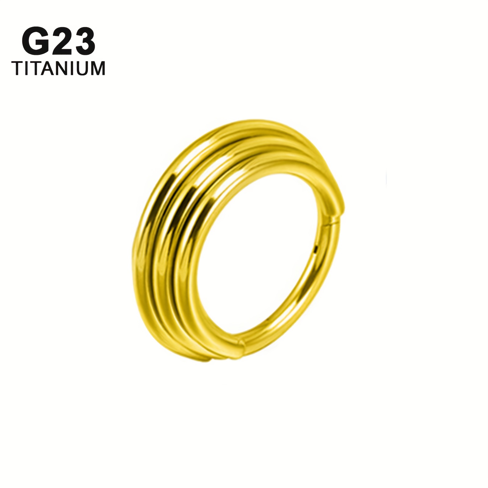 G23 Titanium Alloy Septum Clicker Ring Nose Hoop Daith Ring - Temu ...