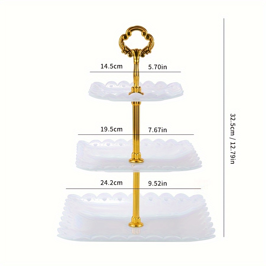 3 tier Plastic Dessert Display Stand Buffet Tea Break Cake - Temu Australia