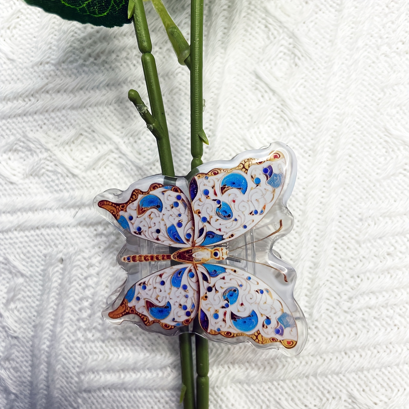 Colorful Butterfly Theme Desktop Note Drop Adhesive Acrylic - Temu ...