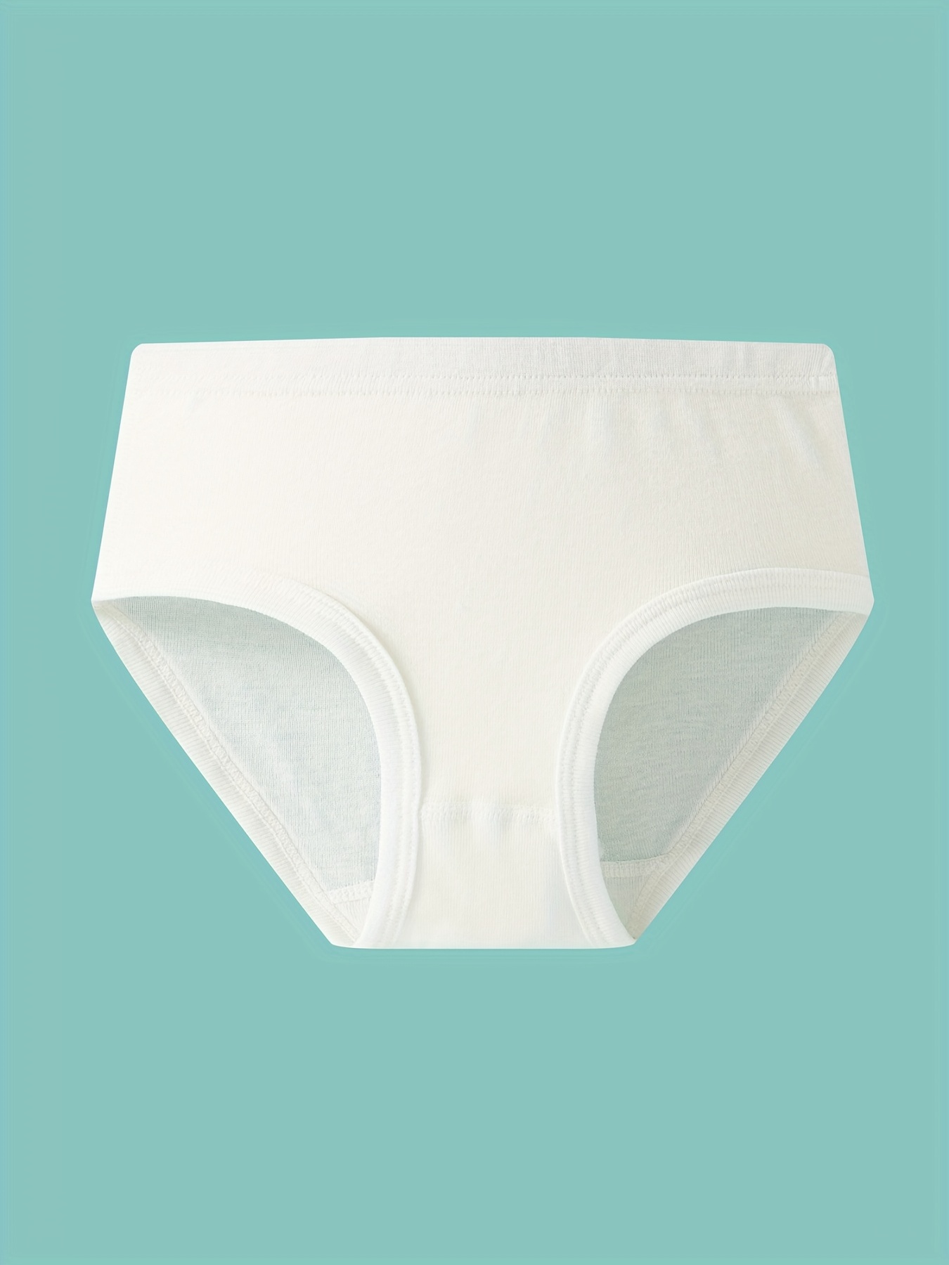 Girls Cotton Brief Plain Color Soft Comfy Basic Underwear - Temu Netherlands