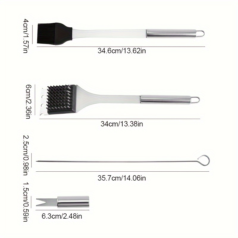 1 functional portable grill set barbecue combination tools with storage ...