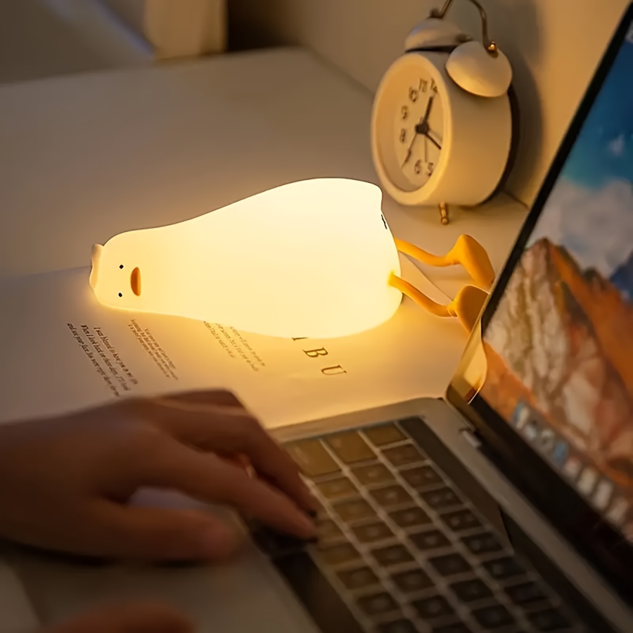 Led Lying Flat Duck Night Light 3 Level Dimmable Nightlight - Temu