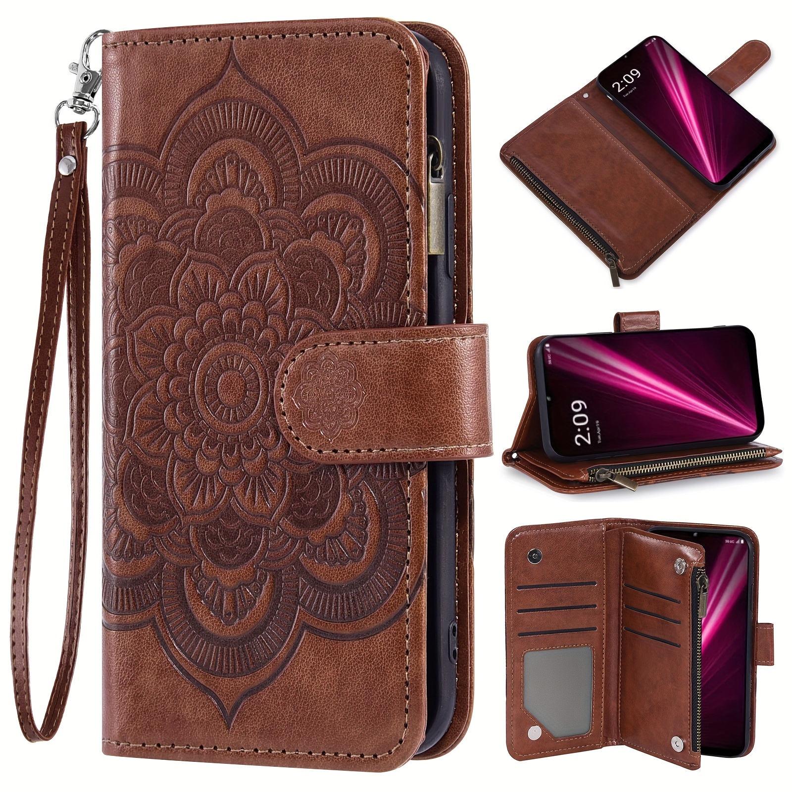 Flip Cover Card Holder Slot Wallet Cell Phone Case Samsung - Temu Australia