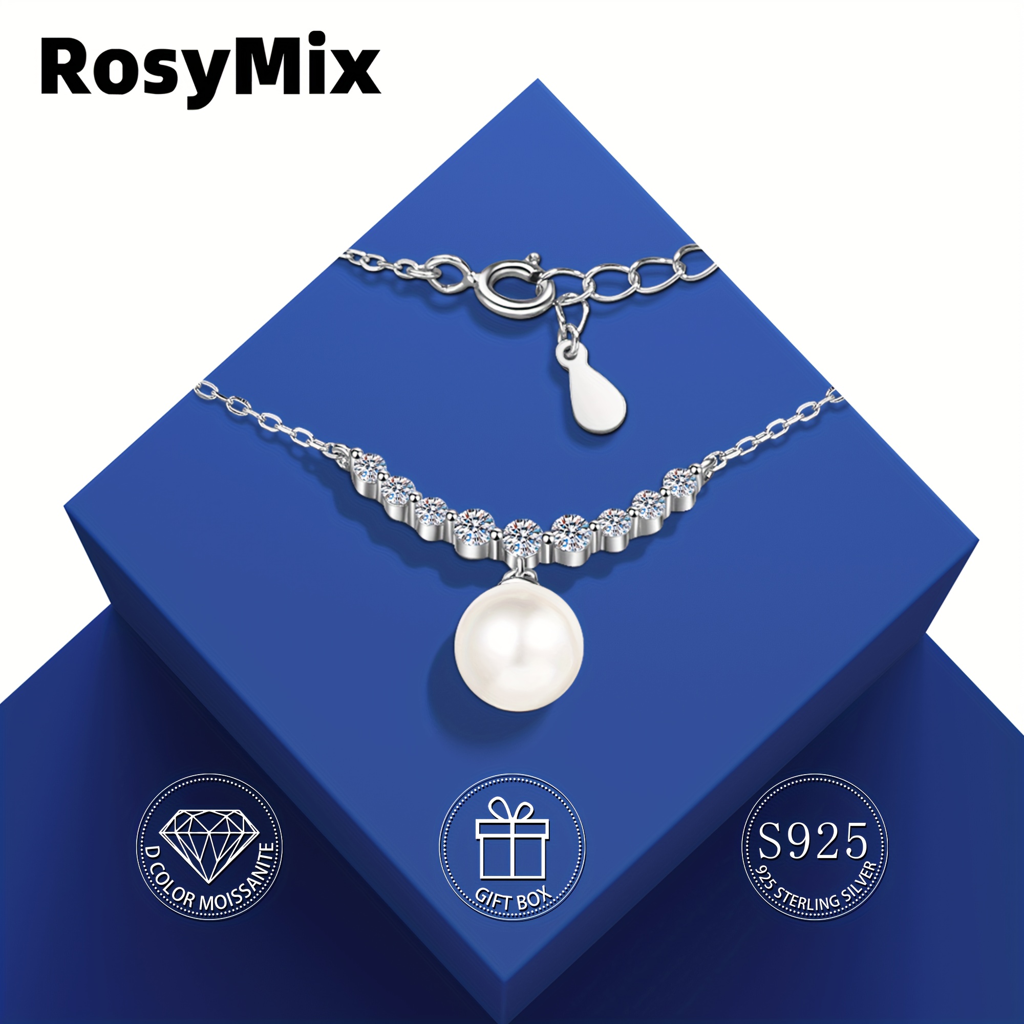 Sterling Silver Round Necklace With Gift Box And Cloth - Temu United ...