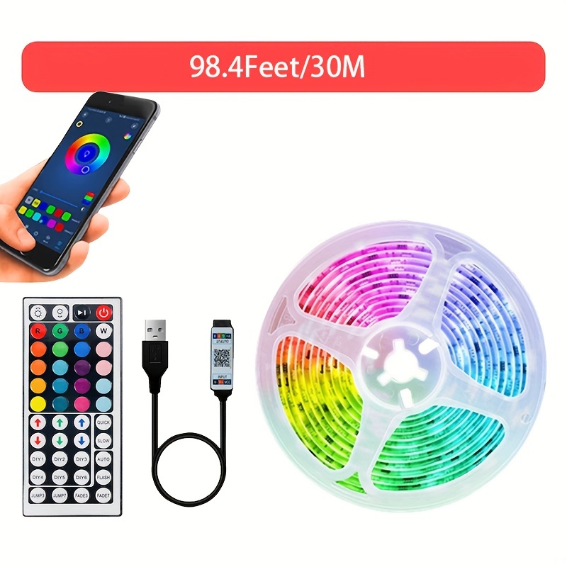 Tira De Luces LED RGB 2835 Controlador De 44 Teclas - Temu Mexico